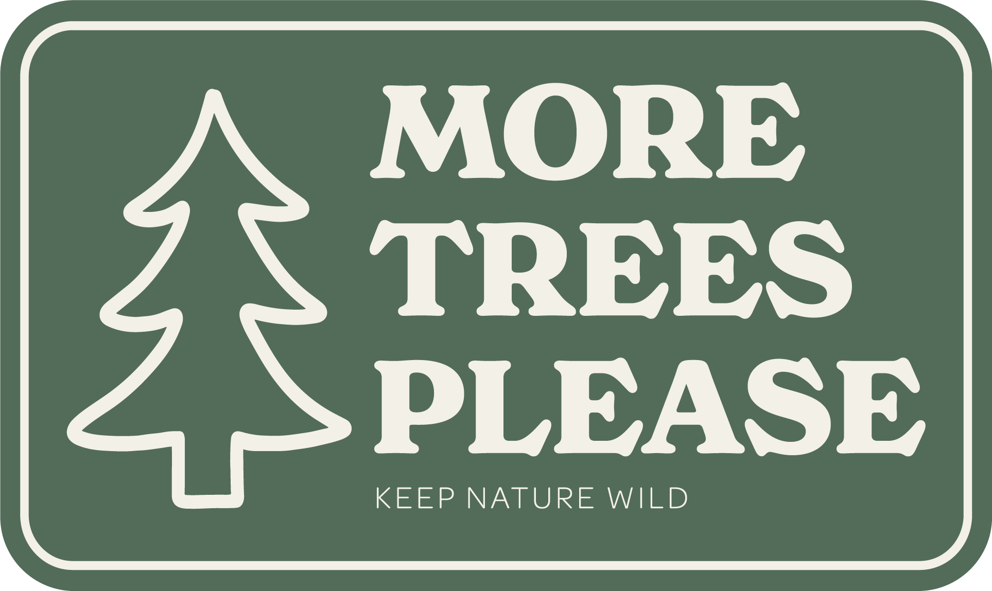 More Trees | Sticker | Narrow Path Provision Co LLC